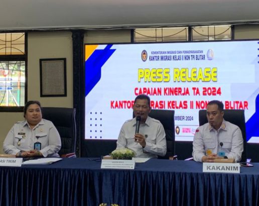 Kantor Imigrasi Kelas II Non TPI Blitar Gelar Press Rilis Capaian Kinerja Tahun 2024 - Kabar ...